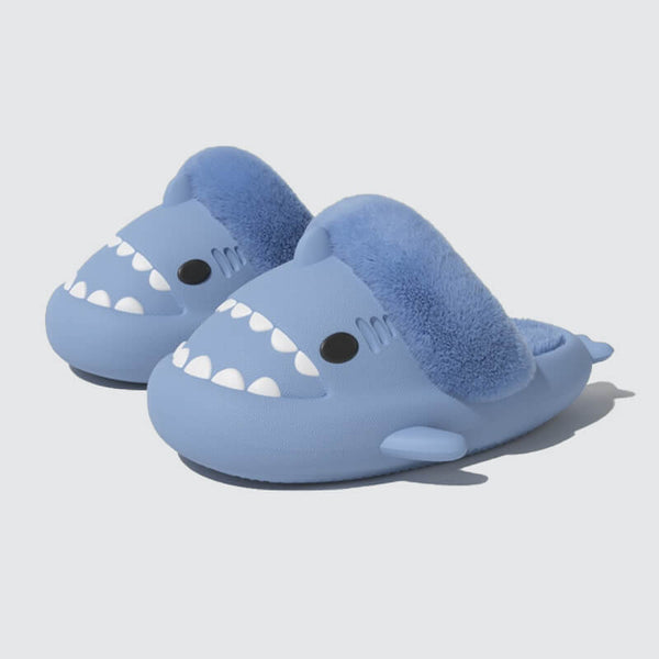 SHARKY'Z™️ SCUFFETTE - Shark Fuzzy Slippers for Kids – PLUSHY'Z®️